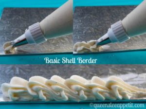 How to Pipe Cake Borders + How to Prepare a Piping Bag