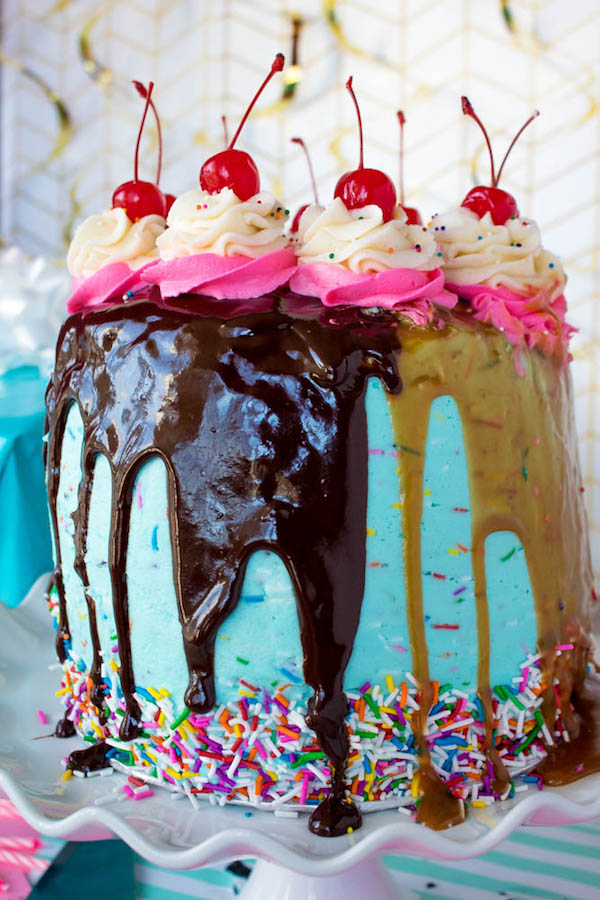Ultimate Sundae Birthday Cake ~ Recipe | Queenslee Appétit