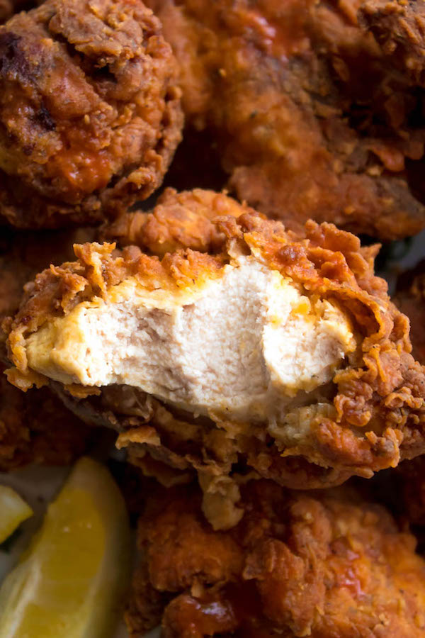 Spicy Buttermilk Fried Chicken ~ Recipe Queenslee Appétit