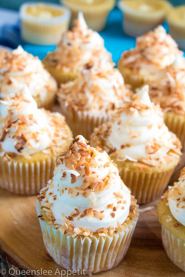Coconut Cream Pie Cupcakes ~ Recipe | Queenslee Appétit
