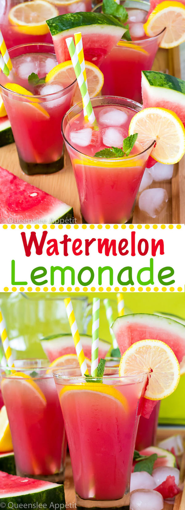 Watermelon Lemonade ~ Recipe | Queenslee Appétit