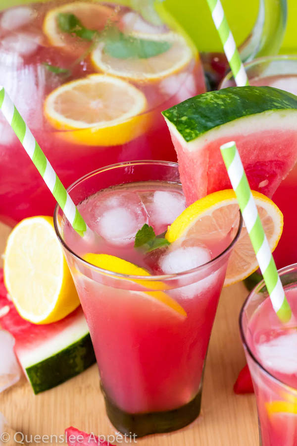 Watermelon Lemonade ~ Recipe | Queenslee Appétit