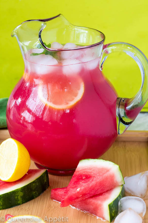 Watermelon Lemonade ~ Recipe | Queenslee Appétit