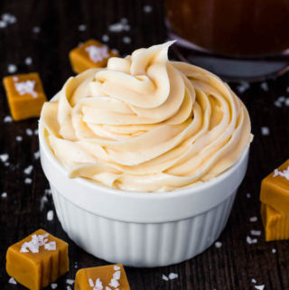 Salted Caramel Cream Cheese Frosting ~ Recipe | Queenslee Appétit