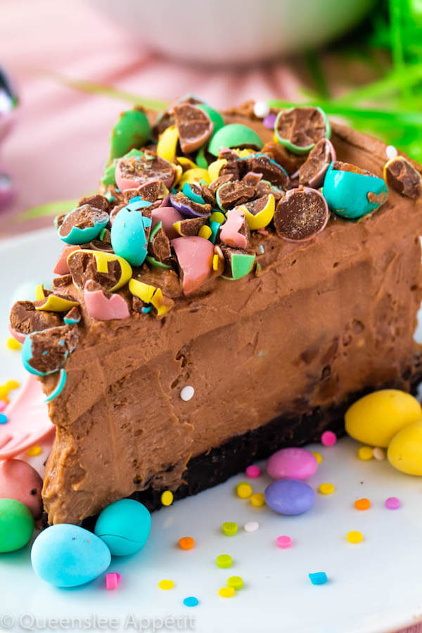 Malted Easter Egg Milk Chocolate Cheesecake | Queenslee Appétit
