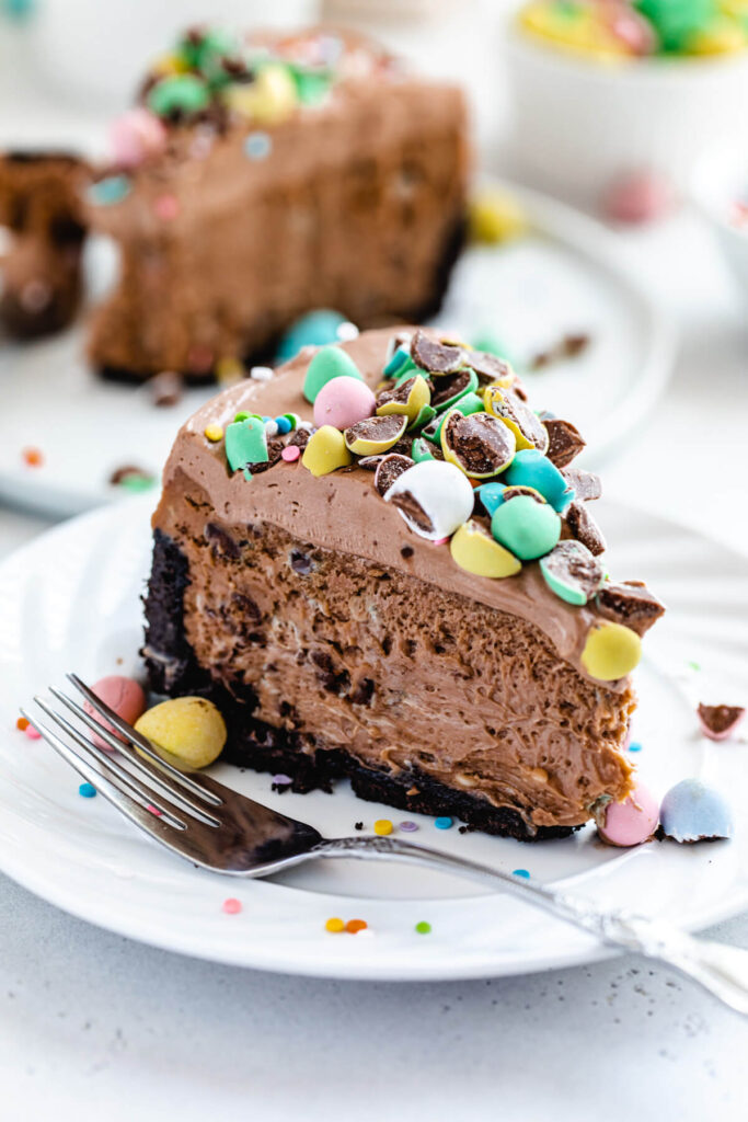 Malted Easter Egg Milk Chocolate Cheesecake | Queenslee Appétit