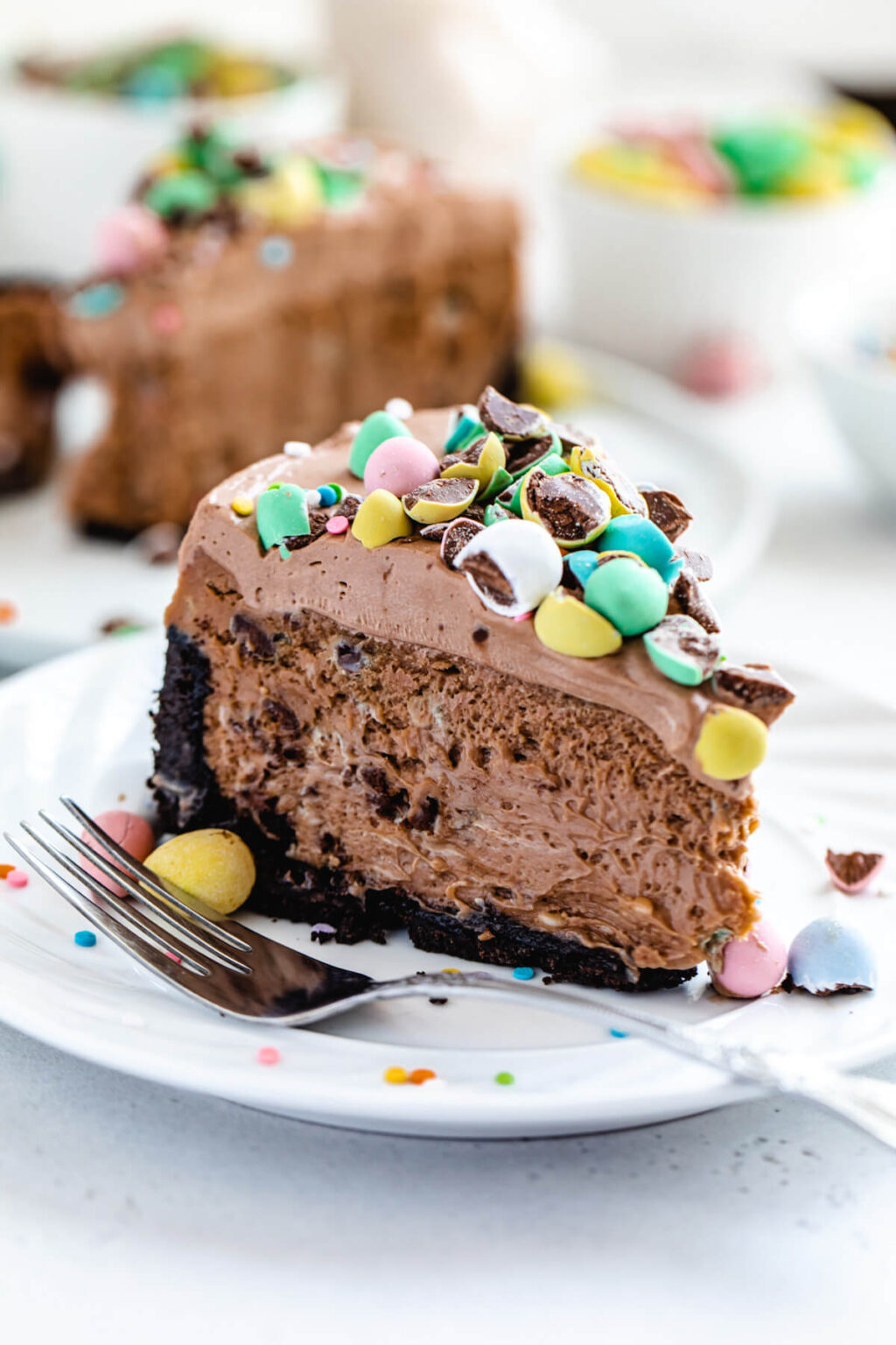 Malted Easter Egg Milk Chocolate Cheesecake | Queenslee Appétit