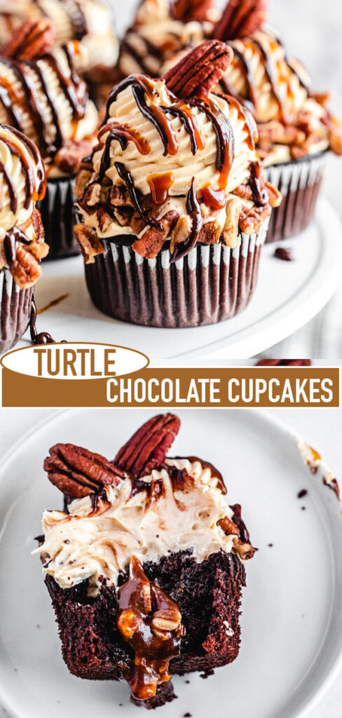 Turtle Chocolate Cupcakes ~ Recipe | Queenslee Appétit